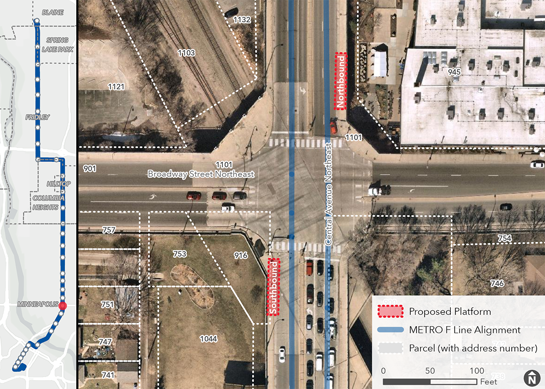 Central & Broadway - Metro Transit