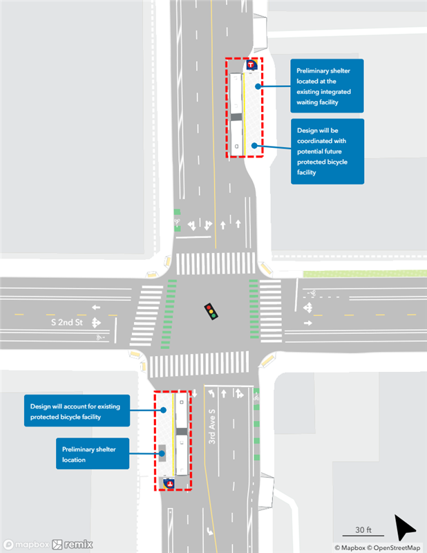 3rd Avenue & 2nd Street - Metro Transit